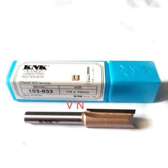 Jual Mata Router/Profil Lurus 10 mm/Straight Bit 103-033 Merk KNK ...