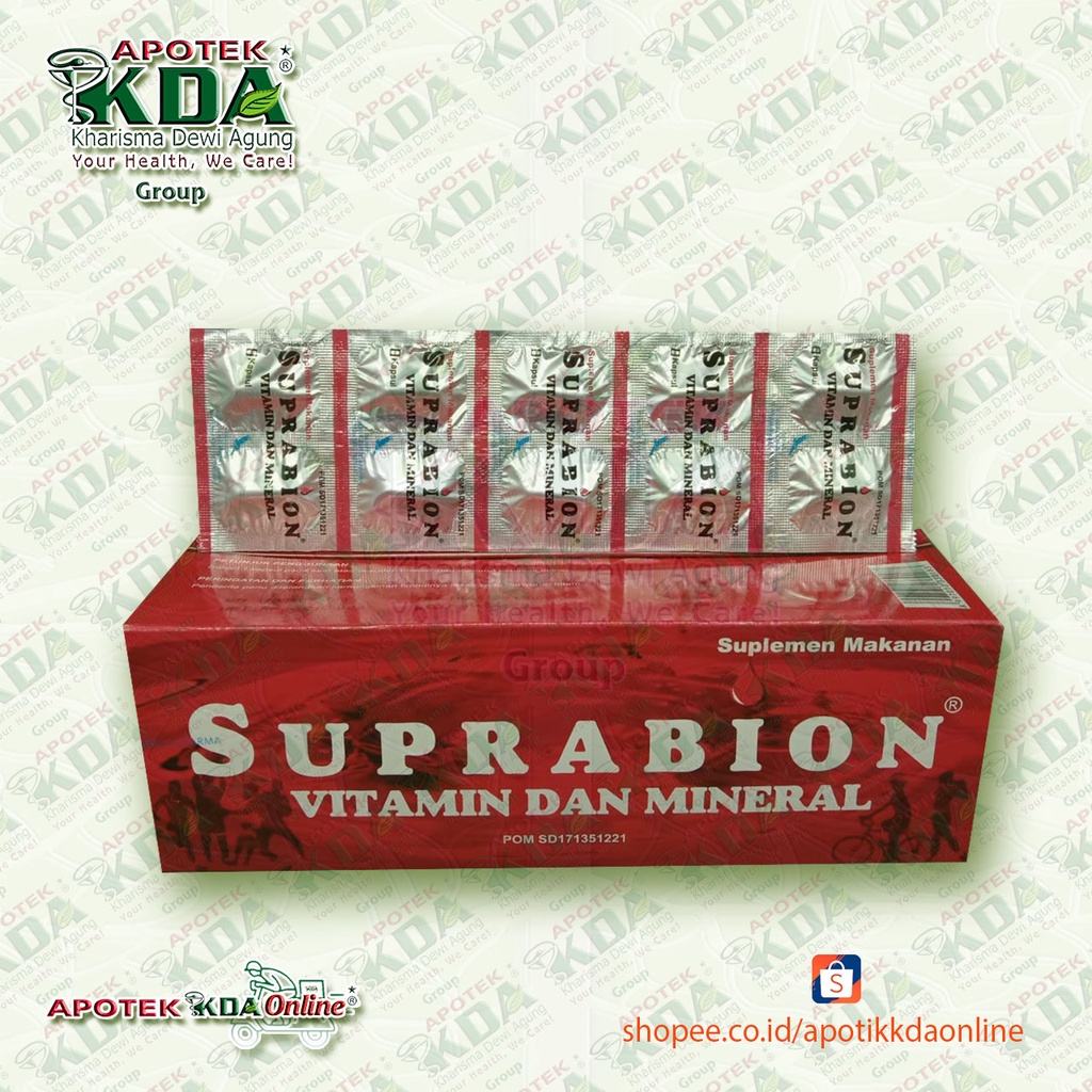 Jual SUPRABION 1 BOX | VITAMIN DAN MINERAL | SUPLEMEN MAKANAN | Shopee ...