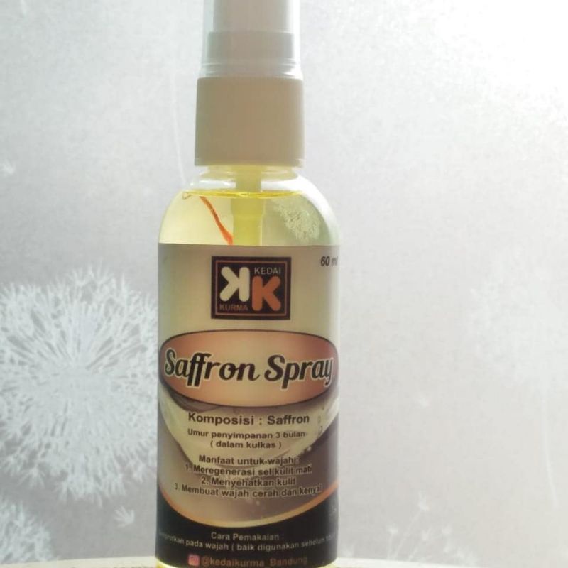 Jual Saffron Spray 60ml Face Mist Rempah Termahal Saffron Afganistan ...