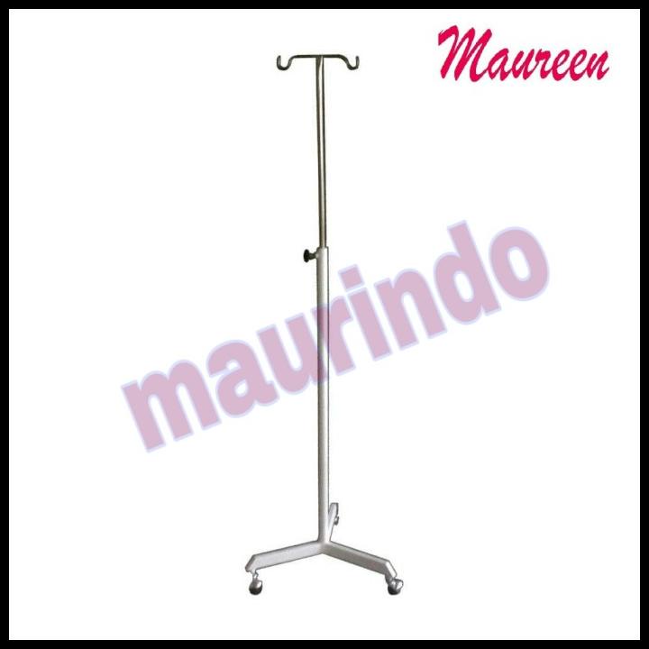 Jual Tiang Infus Kaki 3 Roda Standar Standart Infus Stainless Steel ...