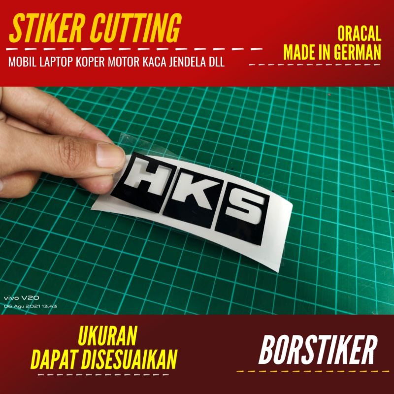 Jual STIKER HKS | STICKER CUTTING BAHAN ORACAL CUSTOM LOGO | Shopee ...