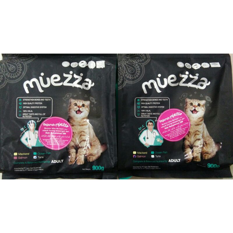 Jual Muezza pouch kitten dan Adult 900gr tuna dan salmon | Shopee Indonesia