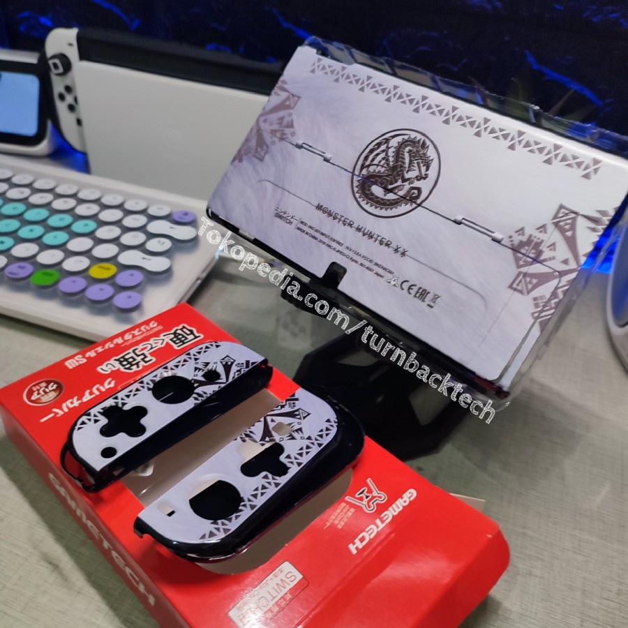 Jual OLED Gametech Fit Dock Case Nintendo Switch OLED Monster Hunter Grey | Shopee Indonesia