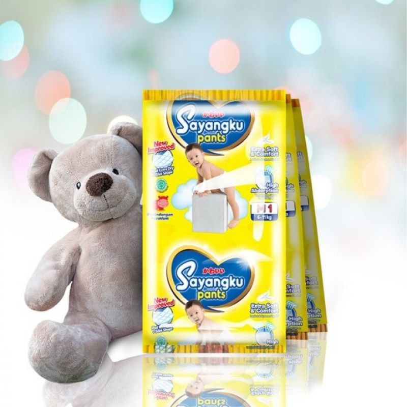 Jual Sayangku Diapers pants / Popok bayi celana sachet S M L XL - Popok ...