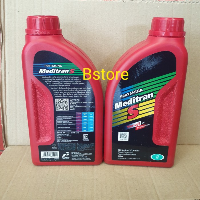 Jual Oli Mesin Diesel Pertamina Meditran S (SAE 40) 1 Liter | Shopee ...