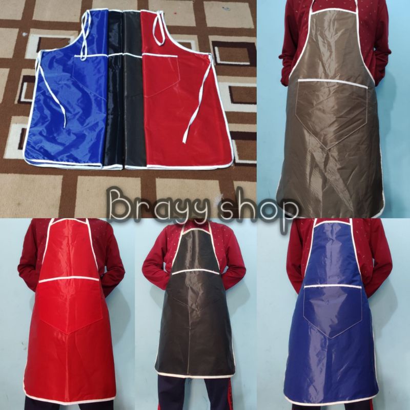 Jual Apron / Celemek koki parasut tahan air dan tahan minyak | Shopee ...