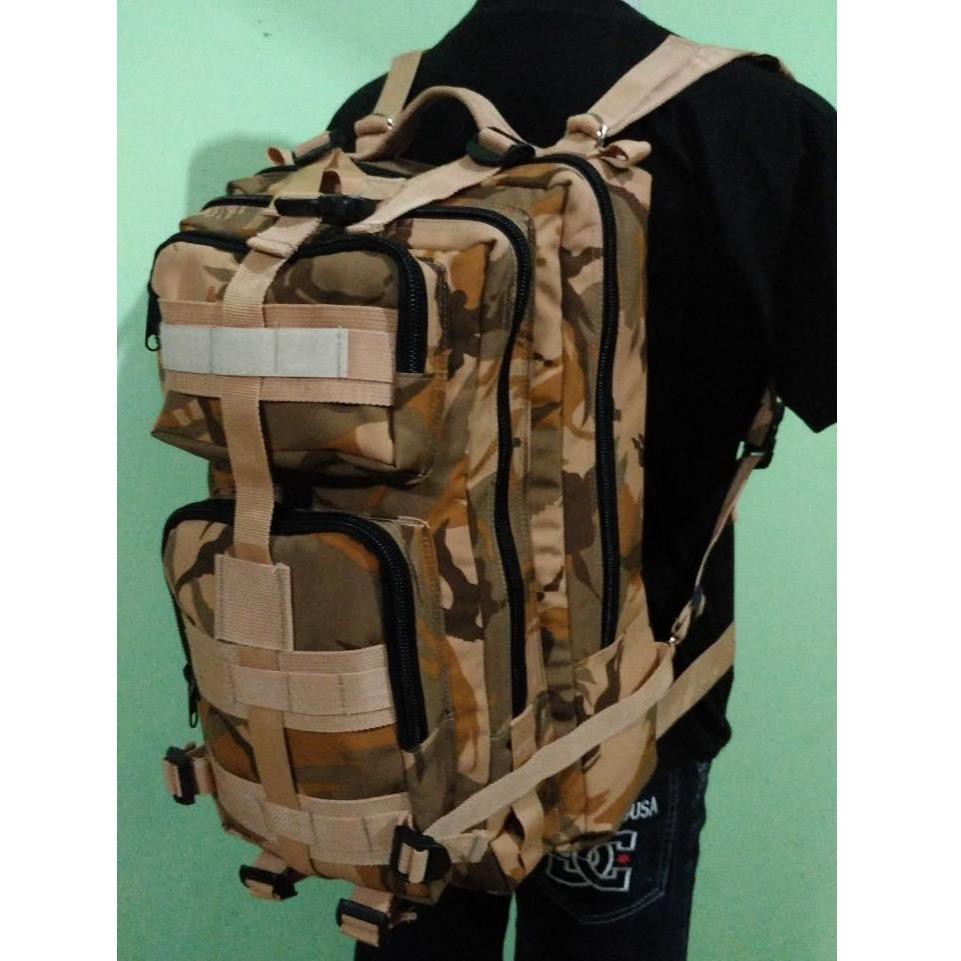 Jual Tas Ransel Punggung Lebanon Kecil Army 3P Loreng PBB Gurun ...