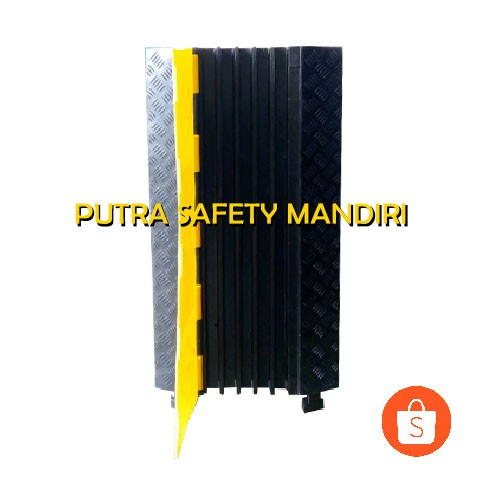 Jual PVC PELINDUNG KABEL LISTRIK LANTAI CABLE PROTECTOR RUBBER GUARD 5 CHANNEL POLISI TIDUR ...