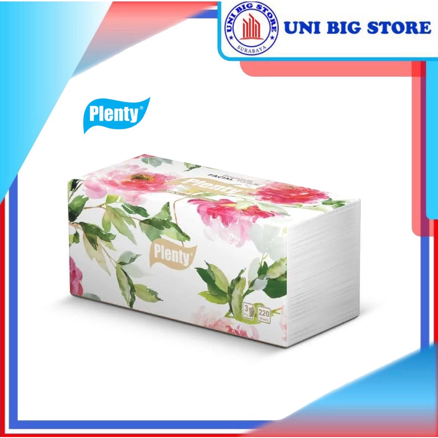 Jual Plenty Facial Tissue Premium Soft Pack 220 Sheet 3 Ply Tisu Wajah ...