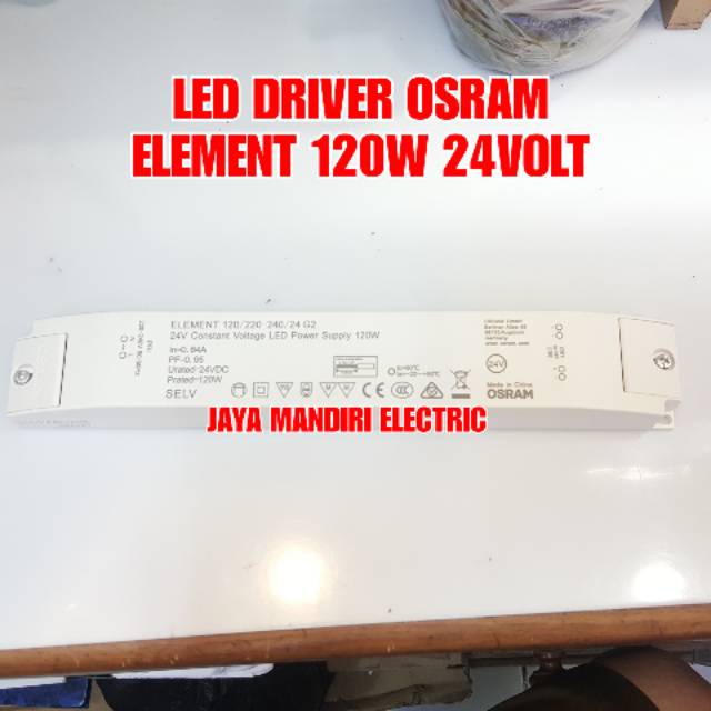 Jual LED DRIVER OSRAM ELEMENT 120W 24 VOLT / BALAST LED OSRAM 120WATT ...