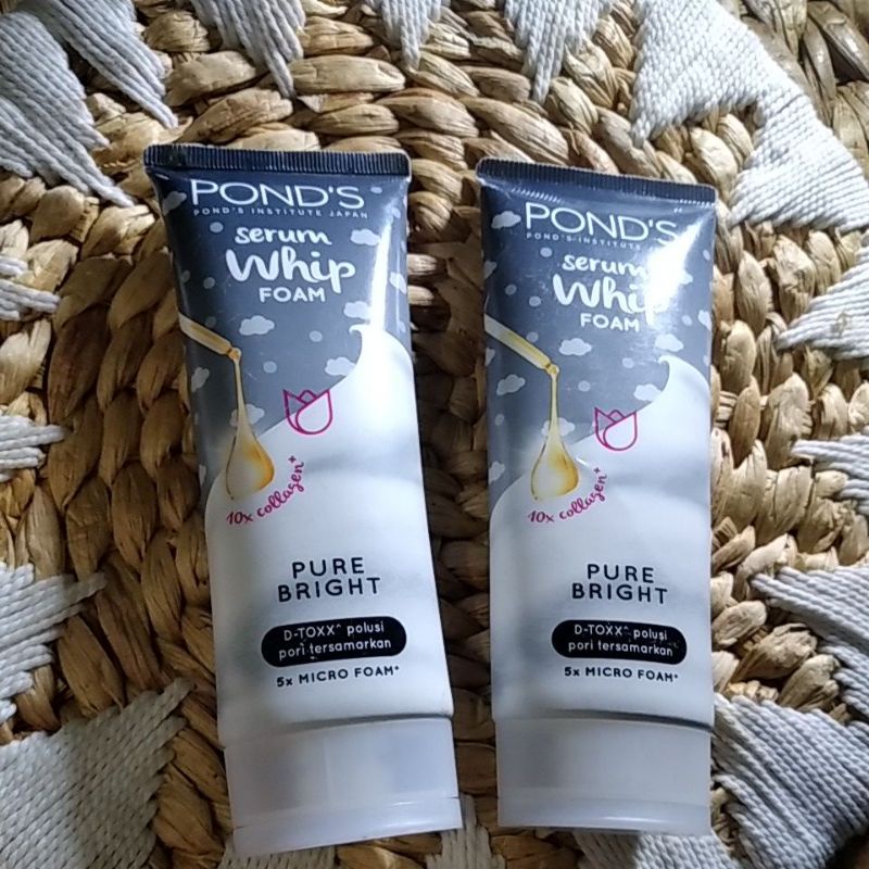 Jual PONDS SER WHIP FOAM PURE BRIGHT HITAM 100GR TERMURAH!!! | Shopee ...