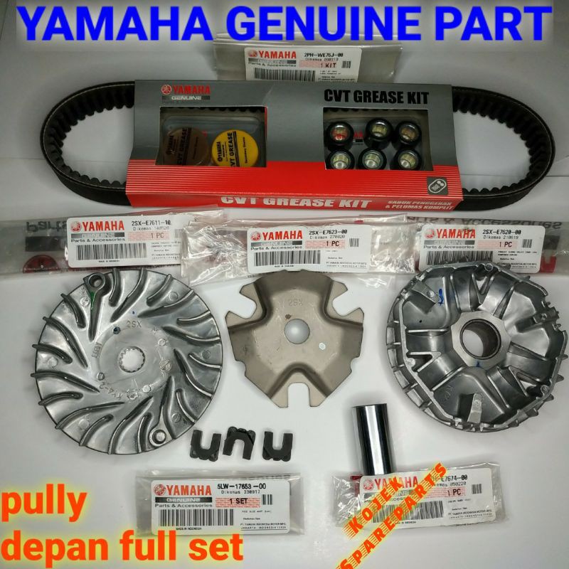 Jual Pulley set Mio M3 - Mio Z - Mio S Gear 125 Original Yamaha Vanbelt ...