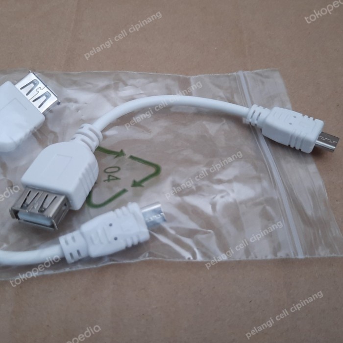 Jual KABEL OTG MICRO USB PACKING PELASTIK | Shopee Indonesia