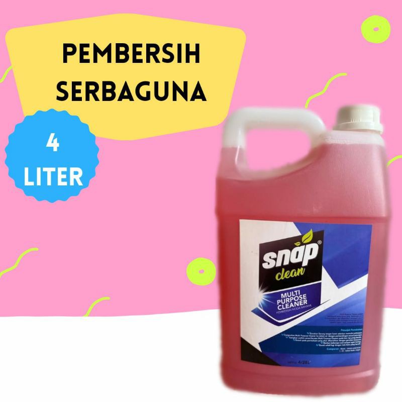 Jual SNAP CLEAN MULTI PURPOSE CLEANER 4L | SNAP CLEAN PEMVERSIH ...