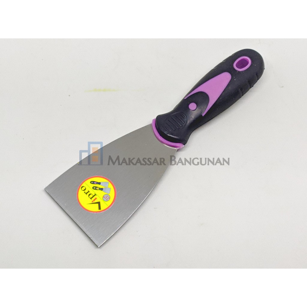 Jual VIPRO Kapi Gagang Karet Warna 2,5 " / Kape / Pisau Dempul | Shopee ...