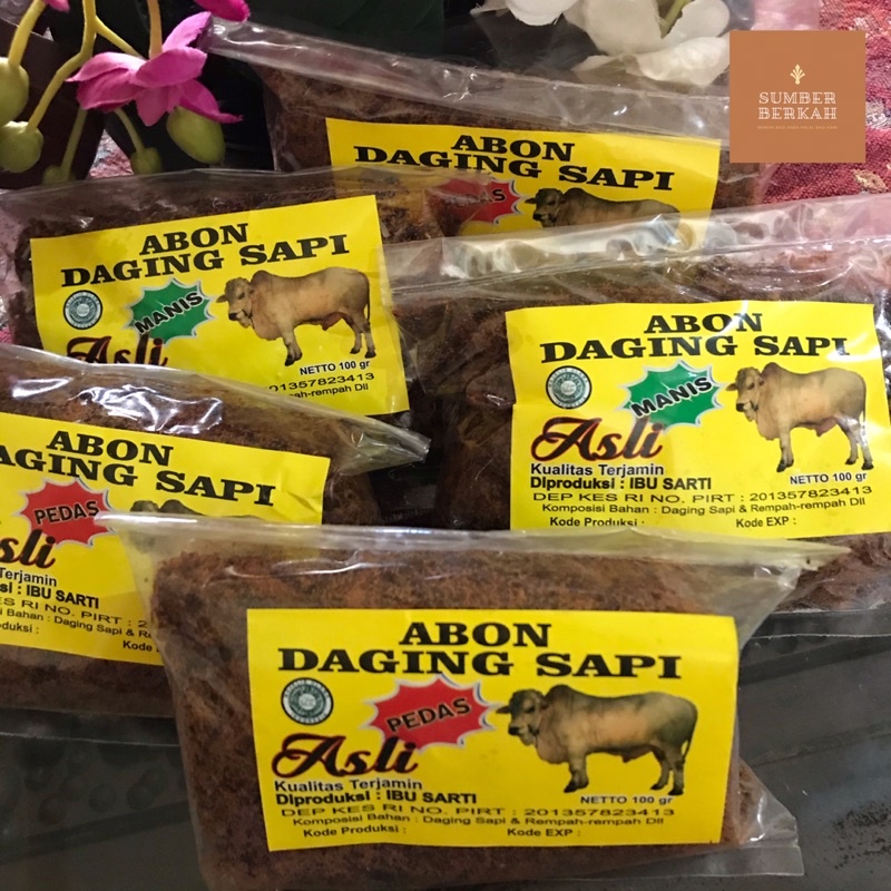 Jual Abon Sapi Khas Surabaya Bu Sarti - 100gr | Shopee Indonesia