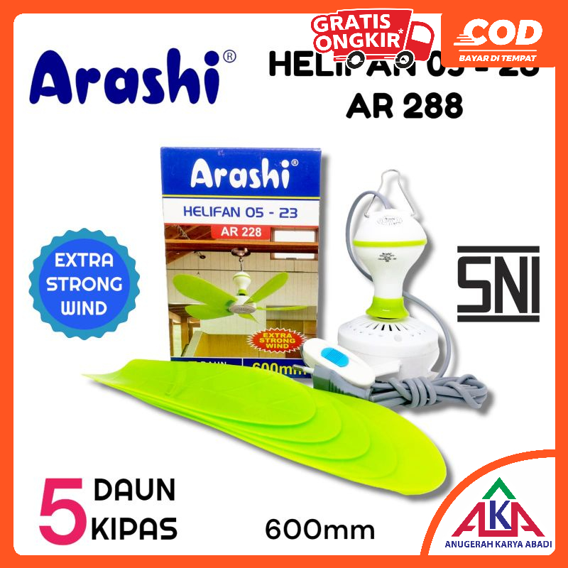 Jual Helifan Arashi 05 23 Kipas Angin Gantung 25W | Shopee Indonesia