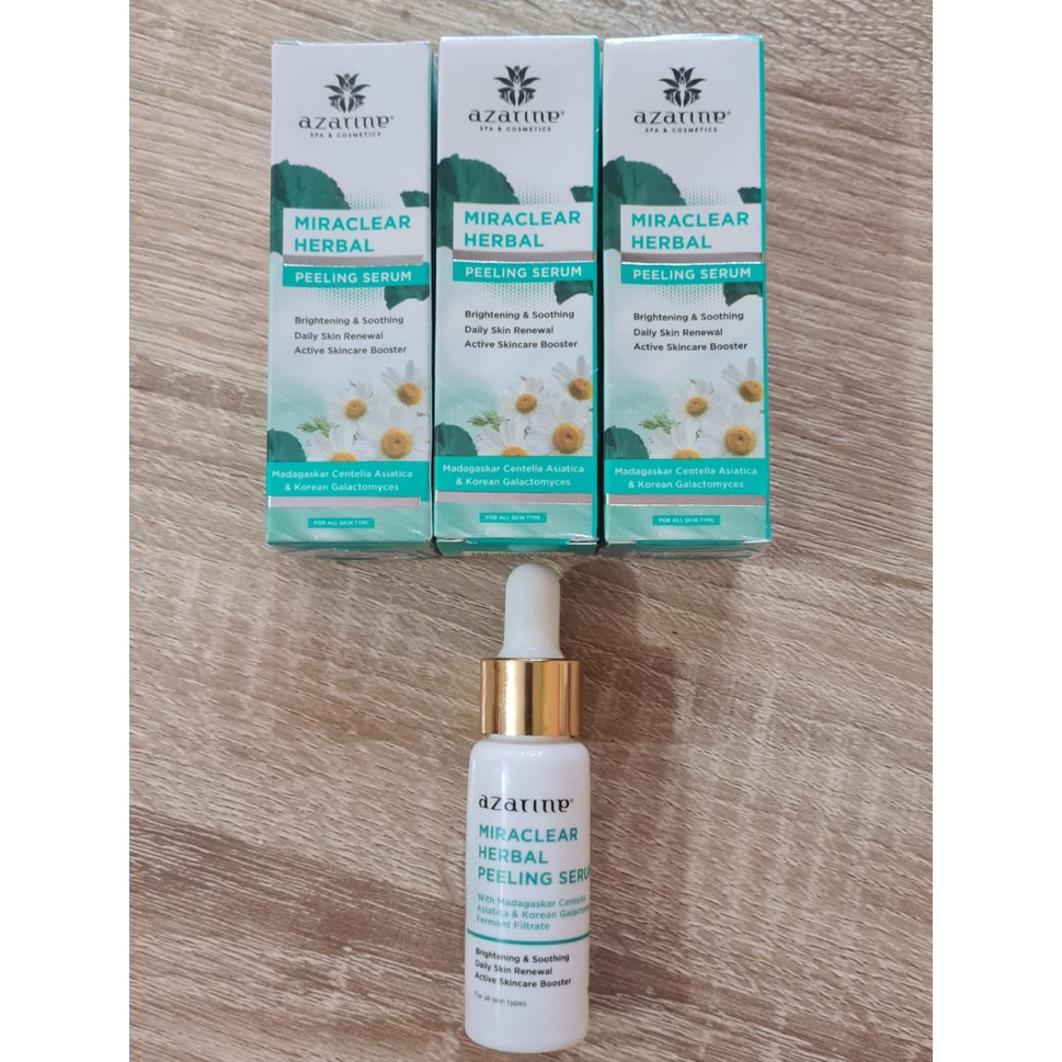 Jual AZARINE MIRACLEAR HERBAL PEELING SERUM 20ML / SERUM AZARINE | Shopee Indonesia