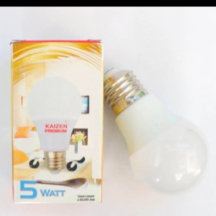 Jual Lampu Led Bulb 5 Watt KAIZEN PREIMUM | Shopee Indonesia