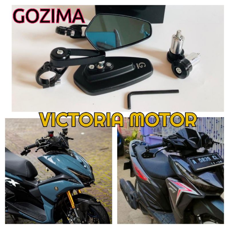 Jual Spion motor Spion Jalu Oval Gozima Aerox Vario Beat PCX Mio ...