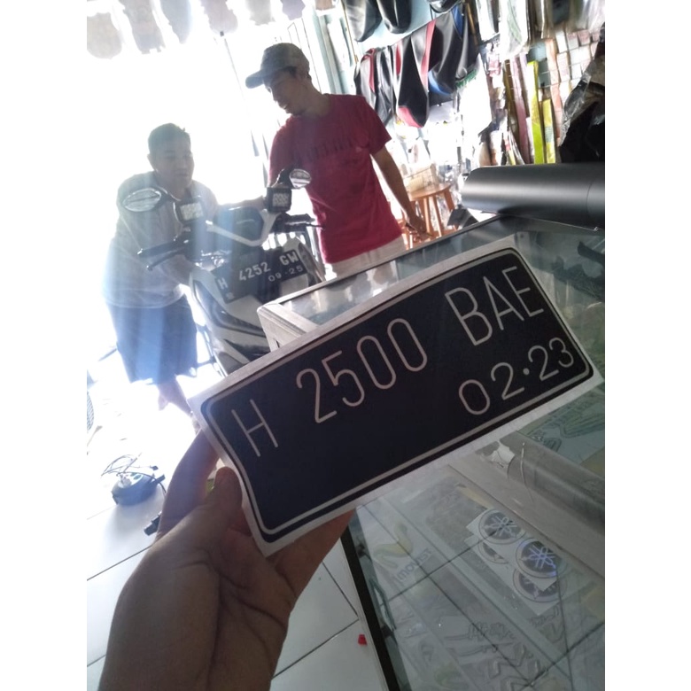 Jual STICKER PLAT NOMOR VISOR/STICKER PLAT/STICKER | Shopee Indonesia