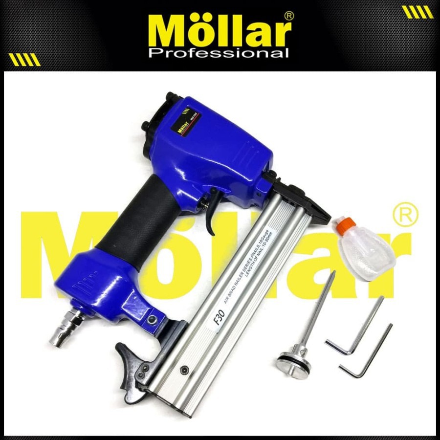 Jual Mesin Paku Tembak Angin Mollar MLR AT F30C Air Brad Nailer & Stapler | Shopee Indonesia