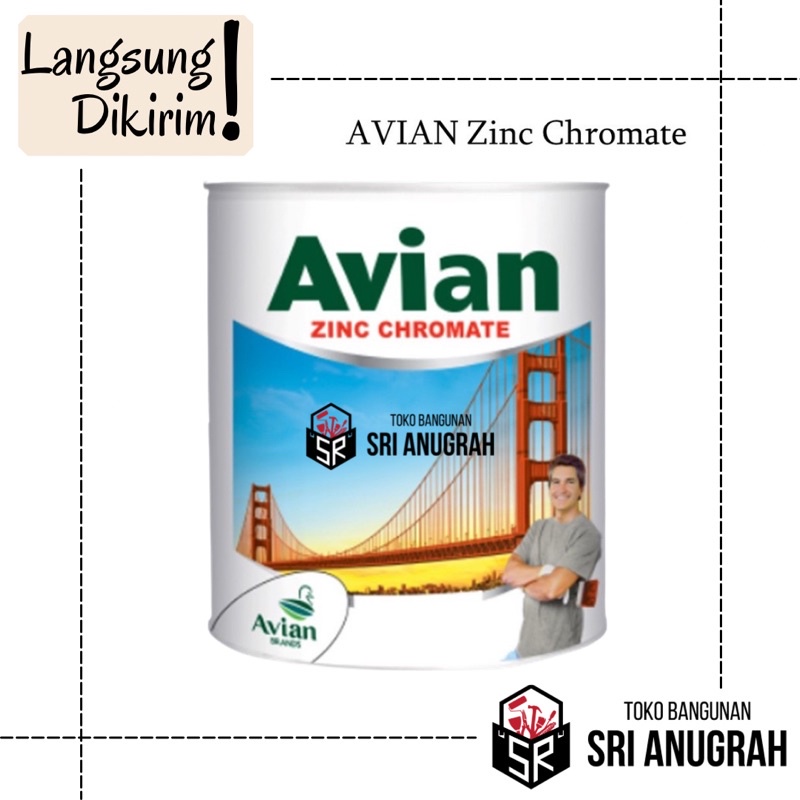 Jual Avian Zinchromate Primer Cat Dasar Besi 1KG | Shopee Indonesia