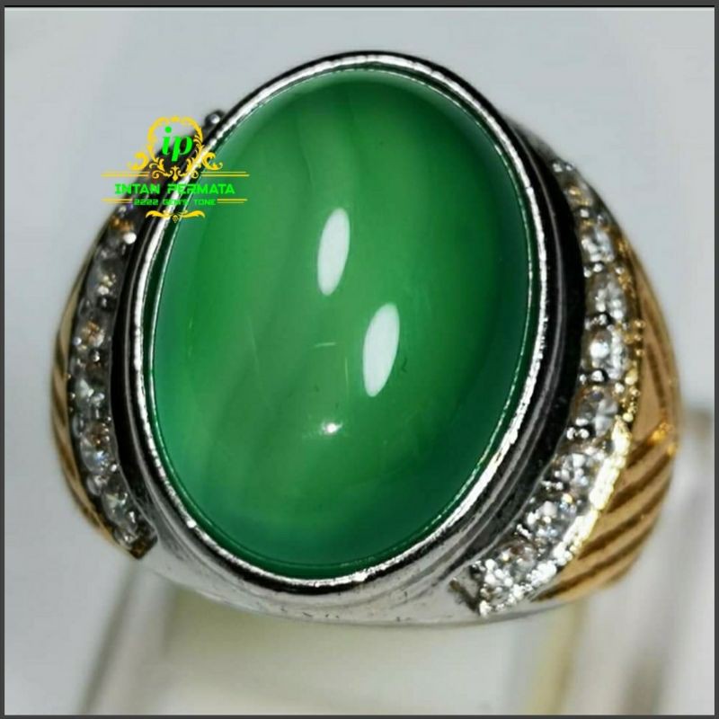 Jual cincin batu ijo garut natural kualitas super bergiwang | Shopee ...