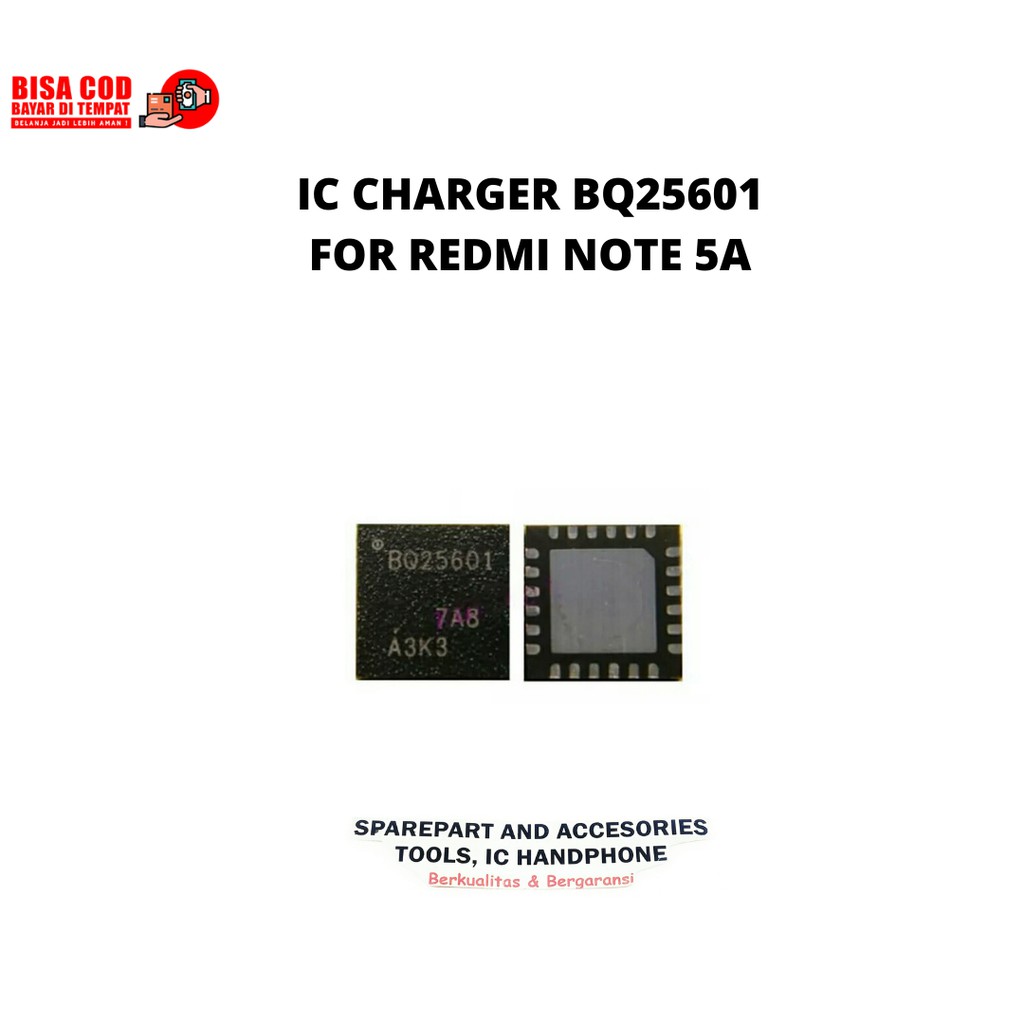 Jual IC CHARGER XIAOMI REDMI NOTE 5A BQ25601 ORIGINAL | Shopee Indonesia