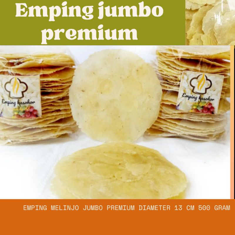 Jual Emping melinjo jumbo diameter -+13cm 500gr Emping kering/emping ...