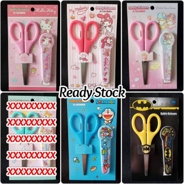 Jual Gunting Anak Safety Scissors Karakter Sanrio My Melody,Hello Kitty ...