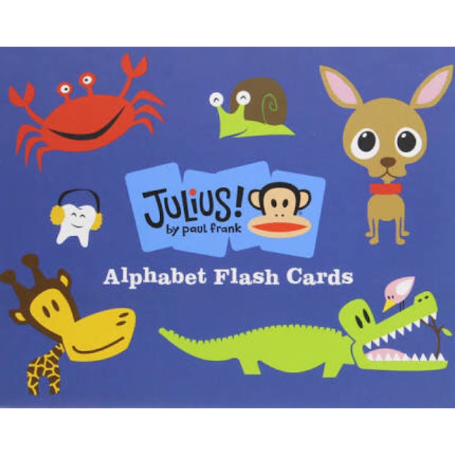 Jual Julius alphabet flash cards alphabet flashcards abc giant ...