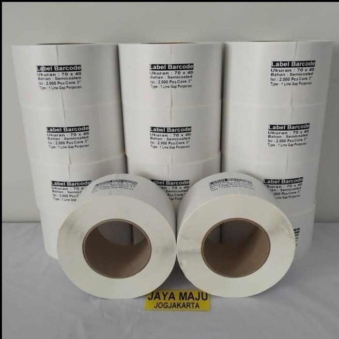 Jual KERTAS STICKER LABEL 70 x 40 70x40 70x40mm 7x4 CM 2000 LEMBAR ...