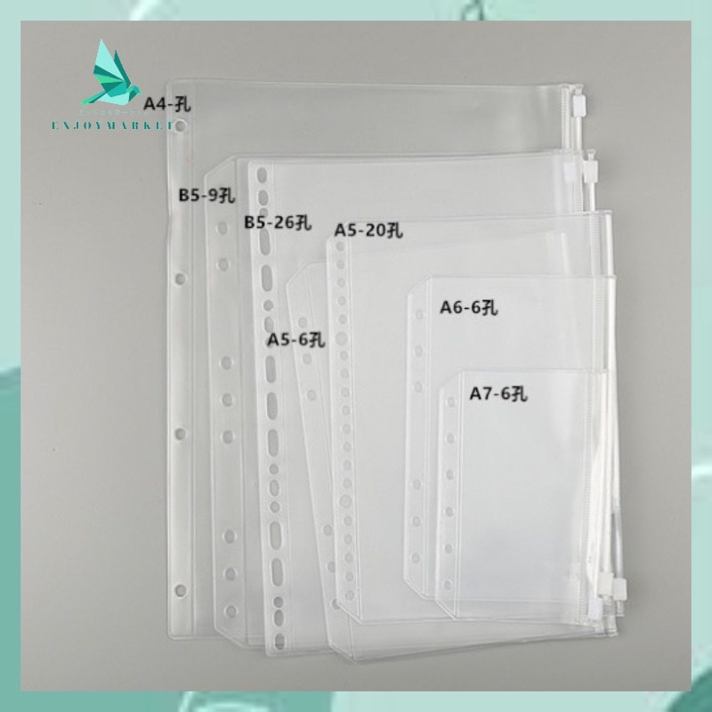 Jual Ziplock Transparant Sleeve Zipper Binder A5 A6 A7 B5 A4 BagTransparan | Shopee Indonesia