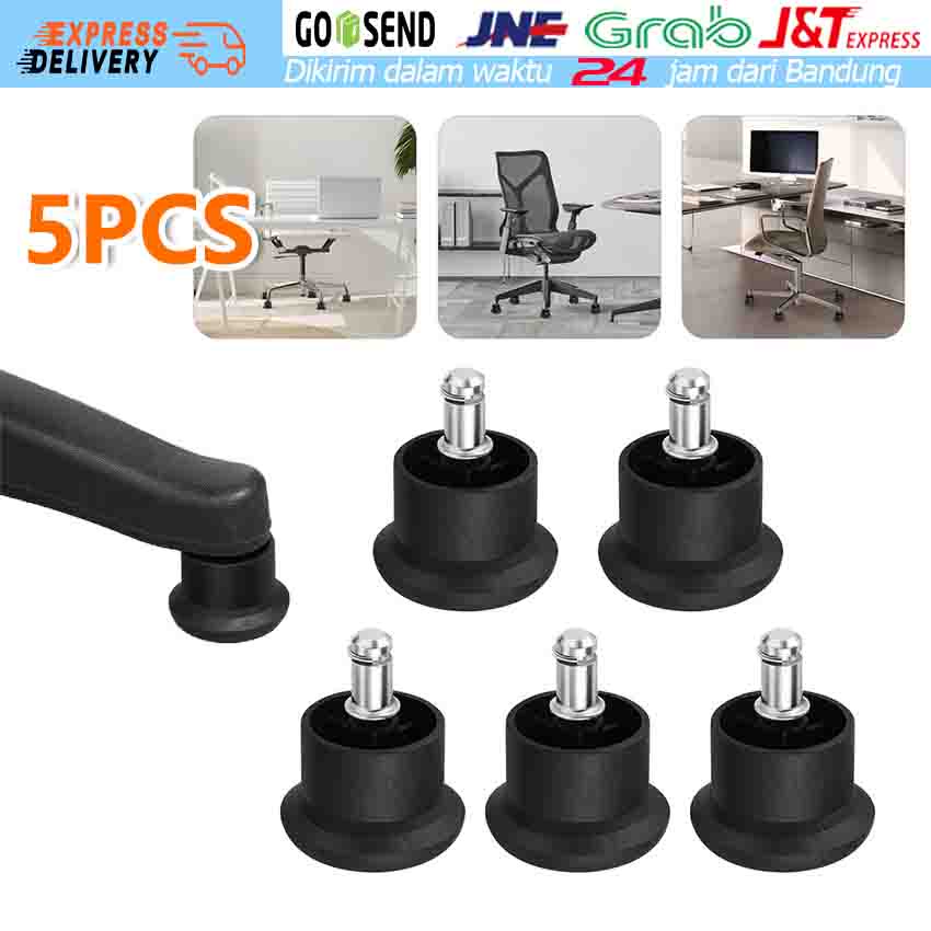 Jual 5PCS Replacement untuk Roda Kursi Kantor Fixed Stationary Castors ...
