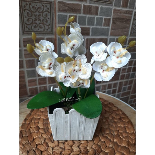 Jual BUNGA ANGGREK MEJA BUNGA ARTIFICIAL BUNGA HIASAN MEJA | Shopee ...