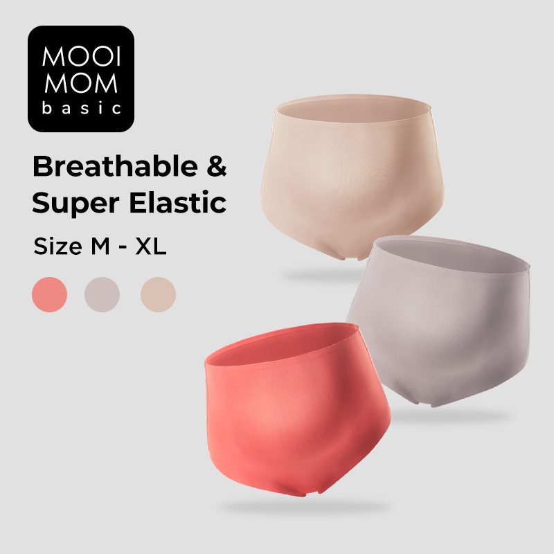 Jual Celana Dalam Ibu Hamil Lembut & Nyaman | MOOIMOM Air High Waist Maternity Brief | Shopee ...