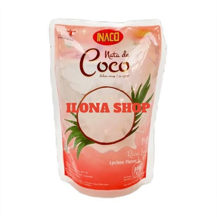 Jual INACO NATA DECOCO LYCHEE 360 GR / NATA DE COCO LECI 360GR | Shopee ...