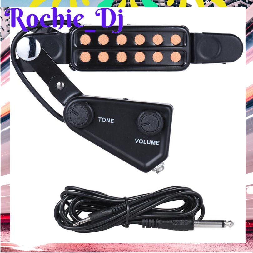 Jual TAFFSTUDIO PICKUP GITAR AKUSTIK 12 HOLE DENGAN TONE VOLUME CONTROL ...