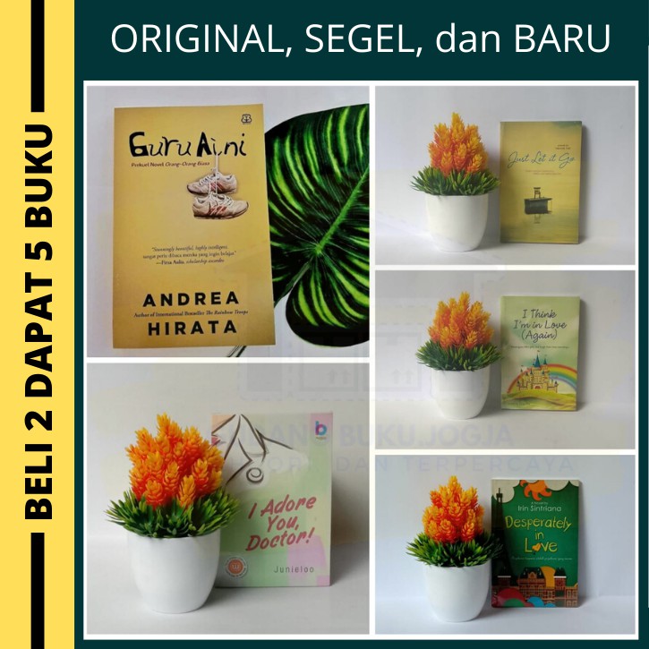 Jual PAKET Buku Novel Guru Aini - Andrea Hirata & I Adore You Doctor ...