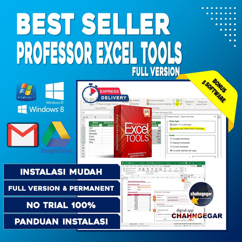 Jual Addons Professor Excel Tools 2024 Premium Full Version | Plugin Excel | Shopee Indonesia