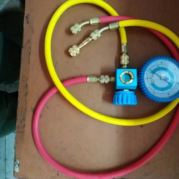 Jual Testing Manifold ac single R32 R410plus selang dan adaptor R32 ...
