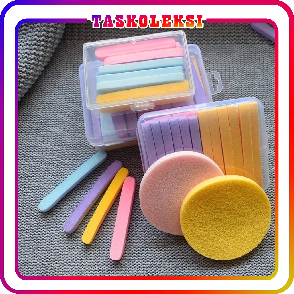 Jual TK Sponge Stick 12 batang / Compressed Facial Sponge / Spon ...