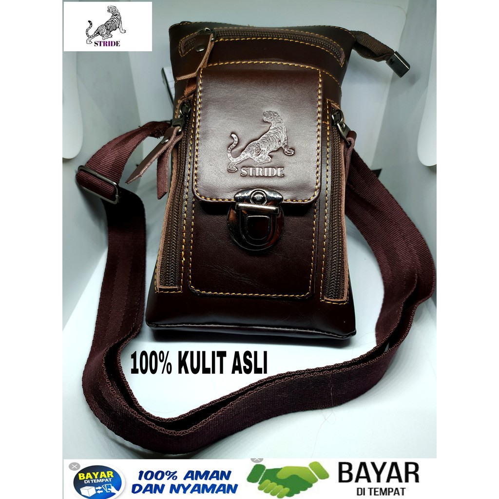 Jual Tas Hp Pria Selempang Murah - Tas Hp Pria Kulit Asli - Tas Hp Pria ...