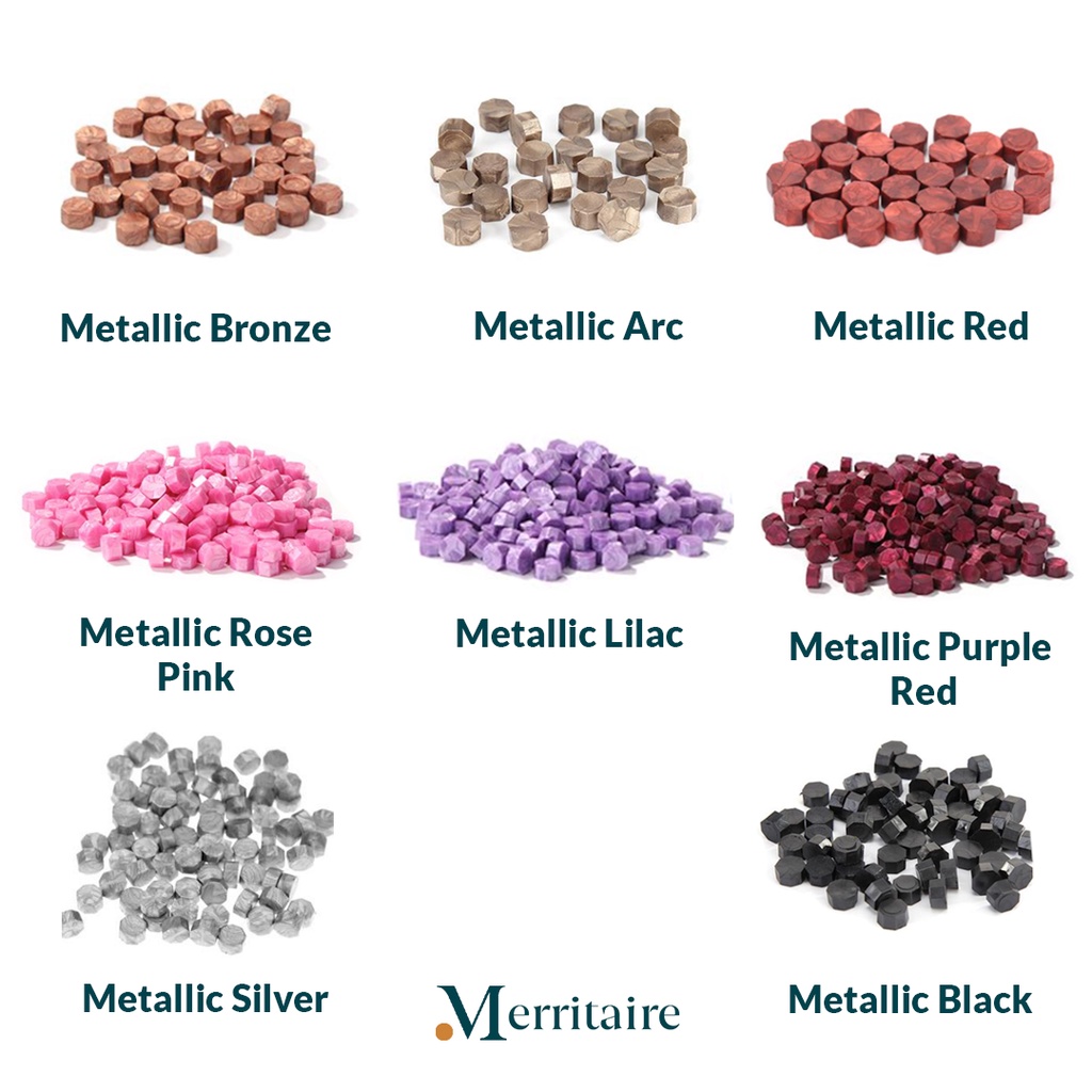 Jual 1 Pcs Wax Seal Octagon Metallic Version / Seal Wax Beads / Segel ...