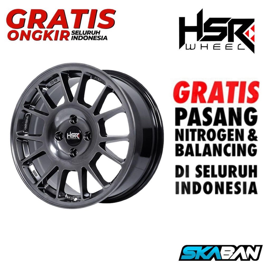 Jual VELG MOBIL RING 16 FE02 HSR R16X7 H4X100 ET42 HYPER BLACK | Shopee ...