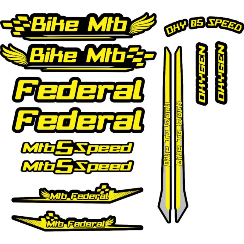 Jual DECAL/STICKER SEPEDA MTB FULL SET (DECAL FRAME DAN RIMS) LENGKAP ...