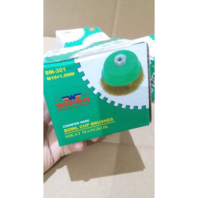 Jual Sikat Kawat/Brush Cup/Sikat Mangkok 3 Inchi WIPRO SM-301 | Shopee Indonesia