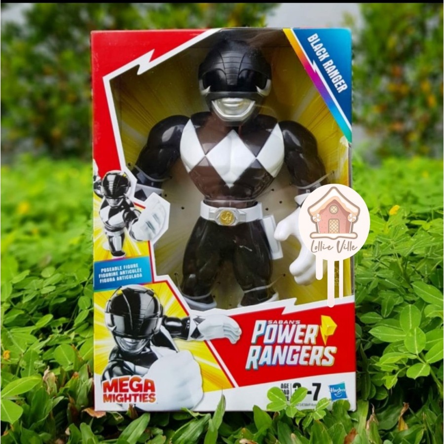 Jual Power Rangers Mega Mighties Poseable Figure - Black Ranger ...