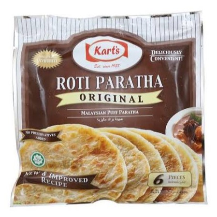 Jual Kart's Roti Paratha Original 450 GR/Roti Cane/Roti Canai | Shopee ...